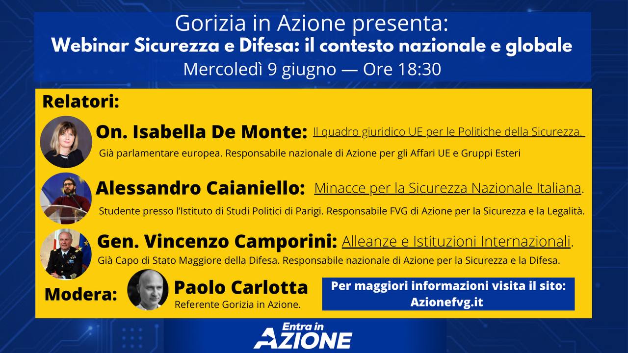 WEBINAR sicurezza e difesa - Azione FVG